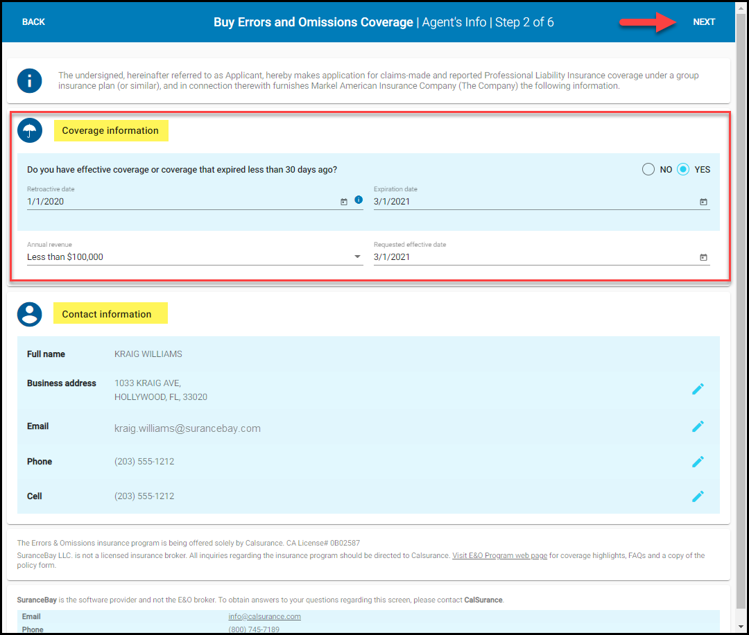 SureLC - How to Purchase or Renew an E&O Policy through CalSurance ...