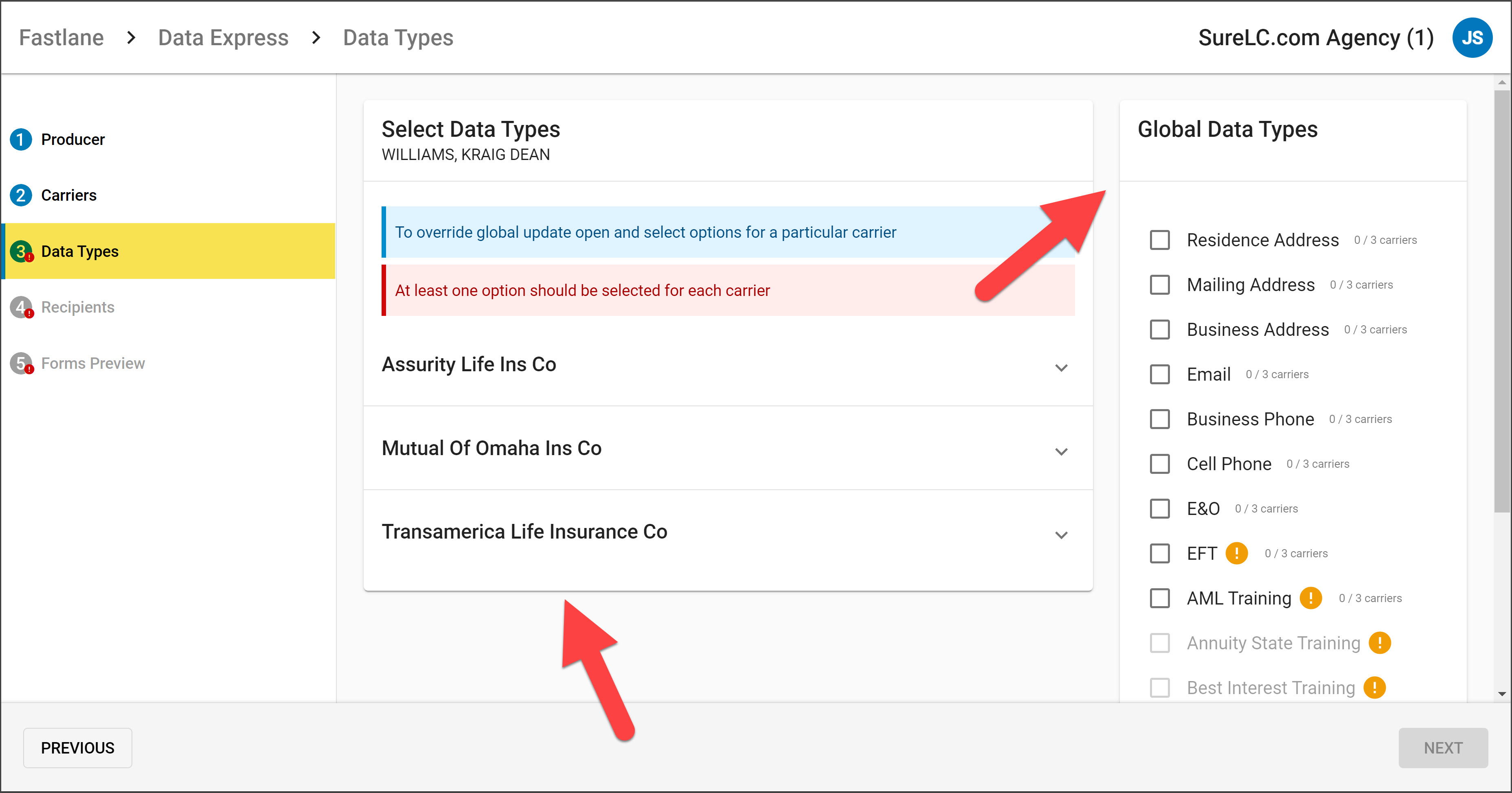 Data Express – Help Center