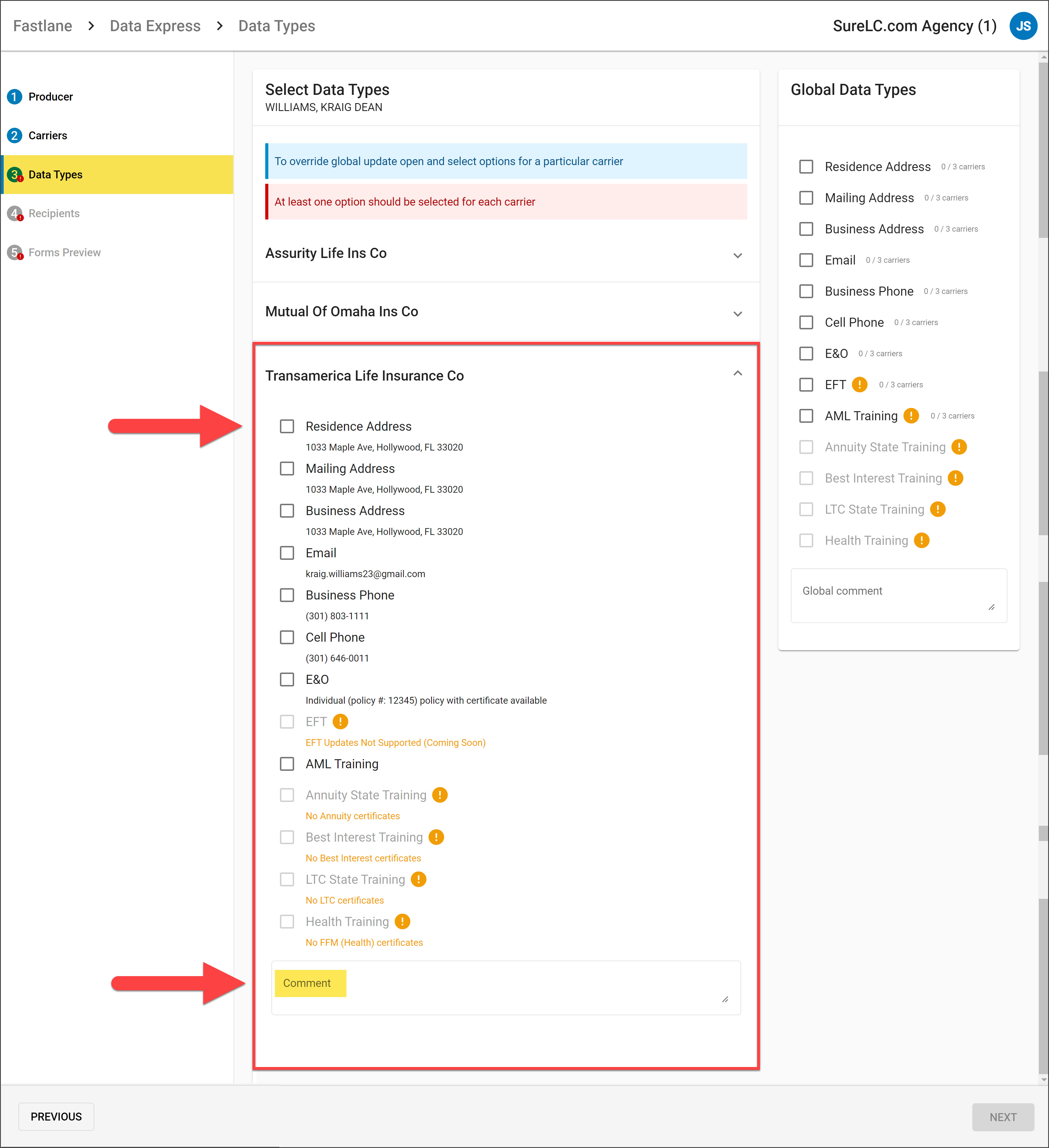 Data Express – Help Center