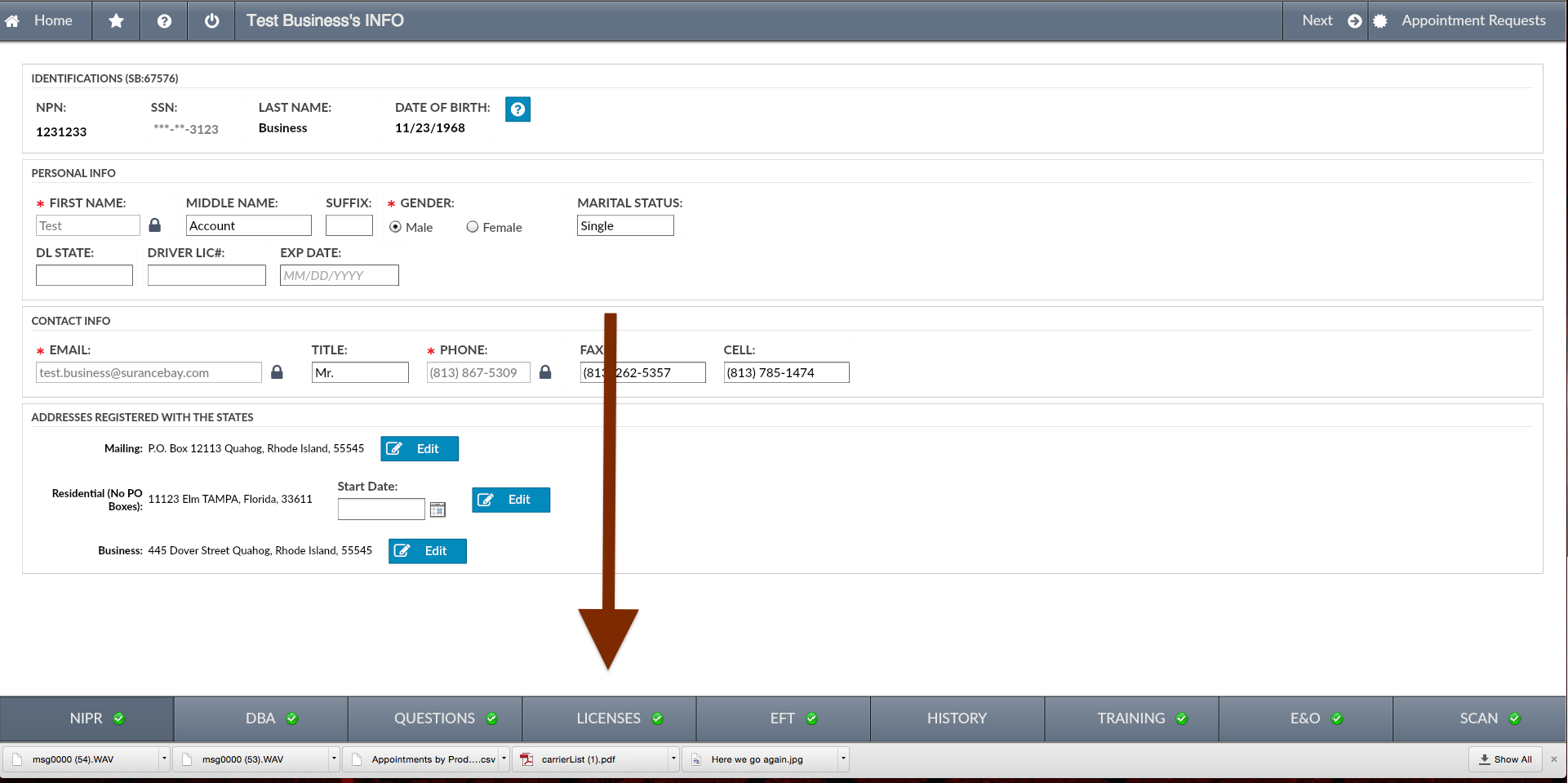 Apply for Non Resident License/Add Line of Authority – Help Center